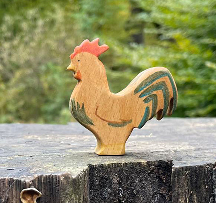 Wooden Rooster Toy – Lindquist Lane