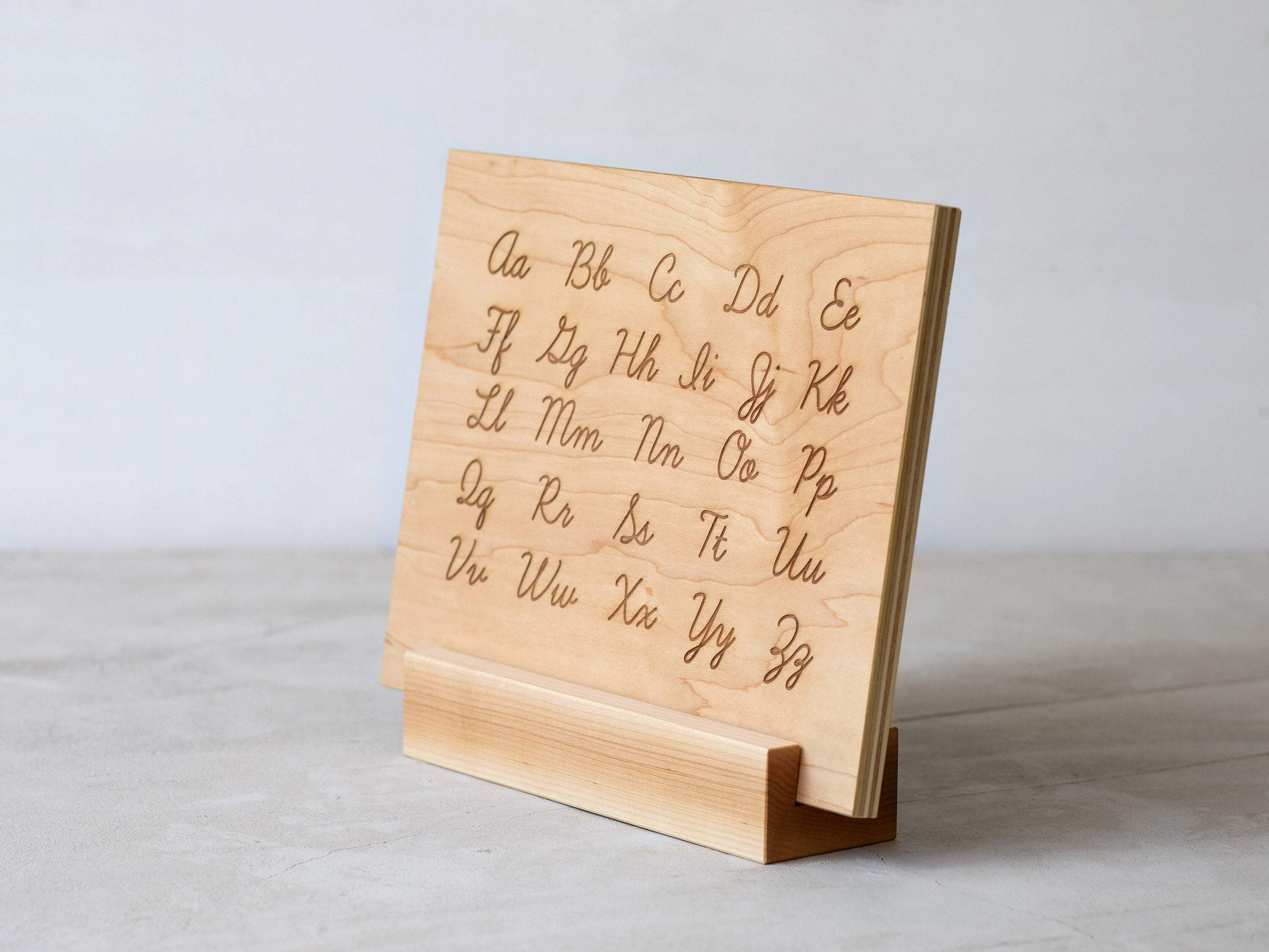 Alphabet Board with Cursive Uppercase & Lowercase with Stand ...