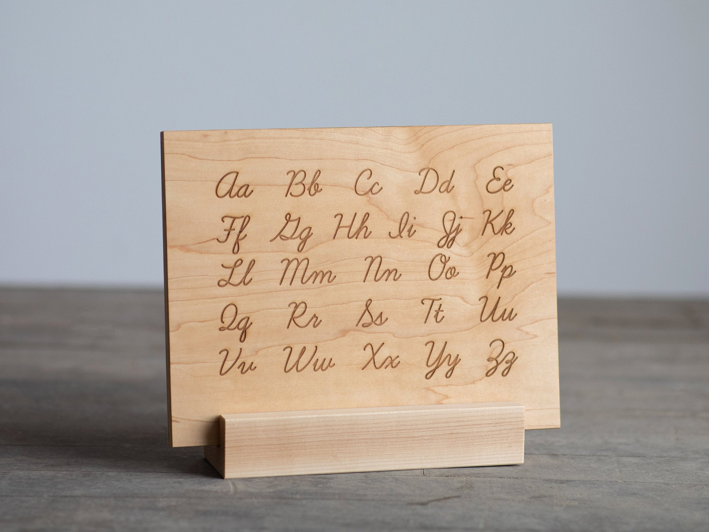 Alphabet Board with Cursive Uppercase & Lowercase – Lindquist Lane